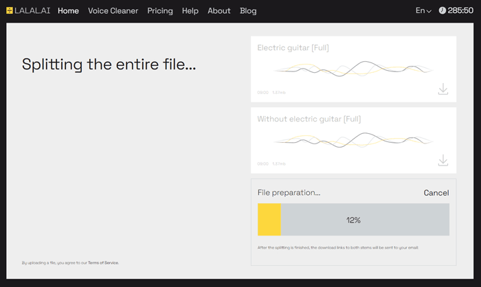 LALAL.AI Review (Vocal and Instrument Splitting Software) - Guitar Gear ...