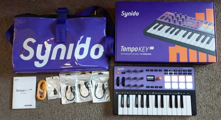 Synido TempoKEY W25 Wireless MIDI Keyboard Controller Review - Guitar Gear Finder